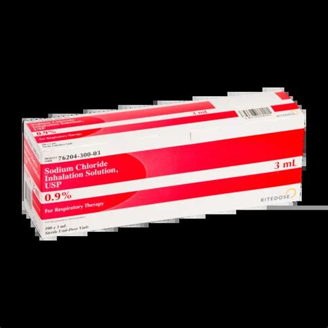 Sodium Chloride Inhalation Solution Usp 0 9 Ritedose