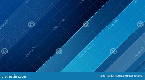 Abstract Blue Gradient Stripes Background Stock Illustration