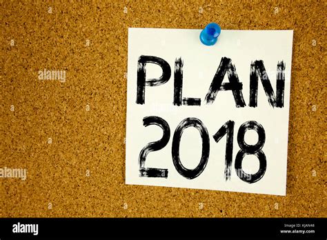 Conceptual Hand Writing Text Caption Inspiration Showing Plan 2018