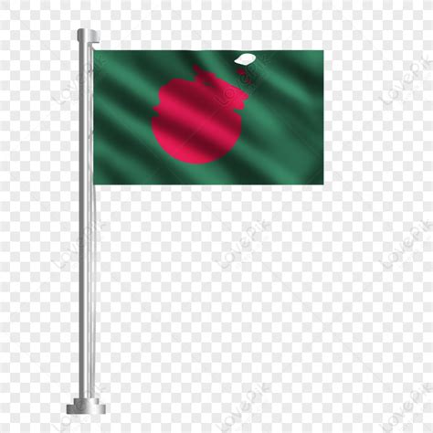 Waving Bangladesh Flag Illustrationnational Flaghand Drawinghand