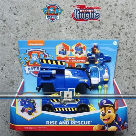 Jual Paw Patrol Rise And Rescue Transforming Chase Deluxe Vehicle Set