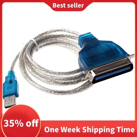 Available USB To Parallel IEEE Printer Adapter Cable PC Connect Your Old Parallel Printer