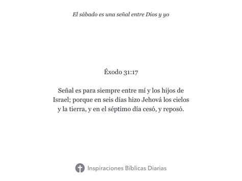 Éxodo 31 17 Inspiraciones Bíblicas Diarias