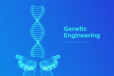 Dna序列在手線框dna分子結構網狀dna代碼可編輯範本科技概念向量插圖向量圖形及更多低圖片 低 健保和醫療 分子 Istock