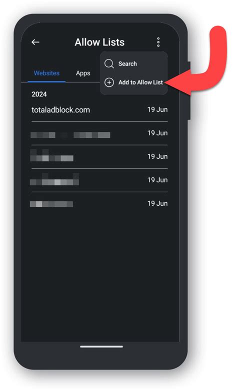 Acceptable Ads Allow List