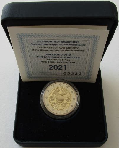 Griechenland 2 Euro 2021 200 Jahre Griechische Revolution PP Mago M