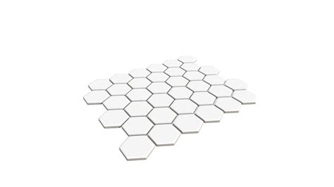 Heksagon White Mat 3d Model By Szklanemozaikipl Modernstyle