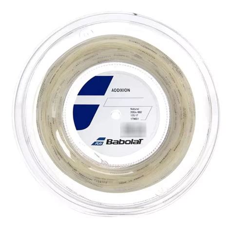 Corda Babolat Addixion 17l 1 25mm Rolo Com 200 Metros Frete Grátis