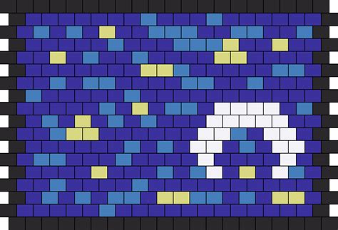 Moon Panel Bead Pattern Peyote Bead Patterns Misc Bead Patterns
