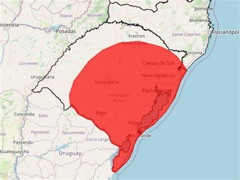 Alerta Vermelho Inmet Emite Aviso De Perigo Para Altos Volumes De