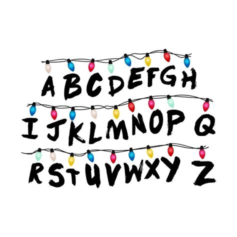 Stranger Things Alphabet Stranger Things Wall Stranger Things