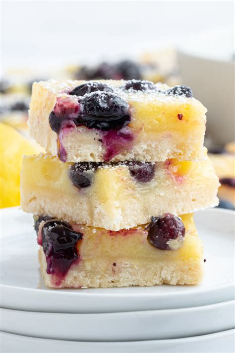 Lemon Blueberry Bars Recipeboy