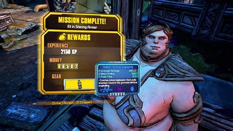 Borderlands 2 Ell In Shining Armor Turn In 1080p Youtube