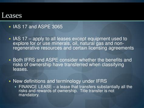 PPT ASPE Vs IFRS THE BASICS PowerPoint Presentation Free Download ID 520447