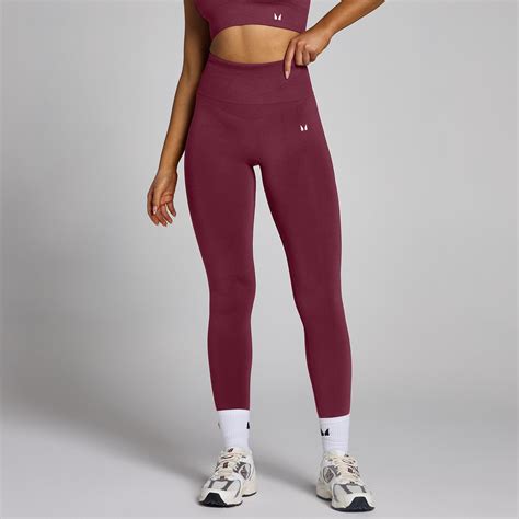 Legging Sans Coutures Mp Tempo Pour Femmes Vin Rouge Fr Ca