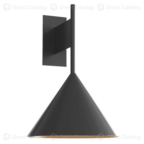 Wall Sconce Cb2 Tolio Blackened Brass Conical 3d Model Greatcatalog 65715