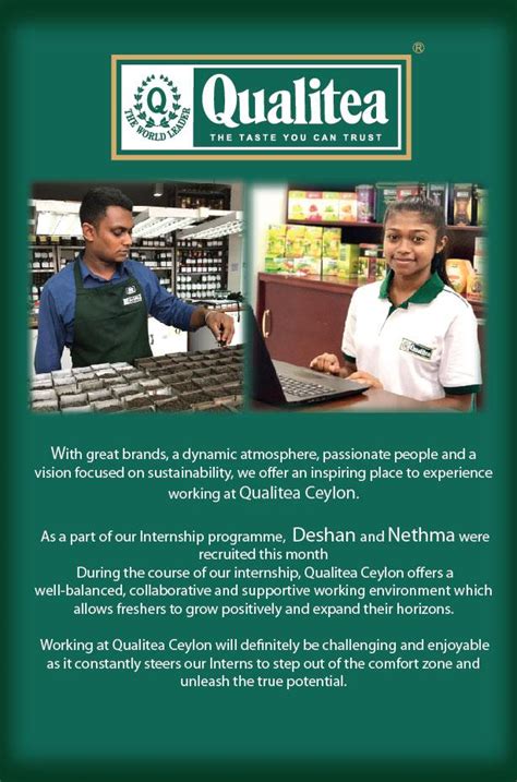 Internships At Qualitea Imalka Amarasinghe