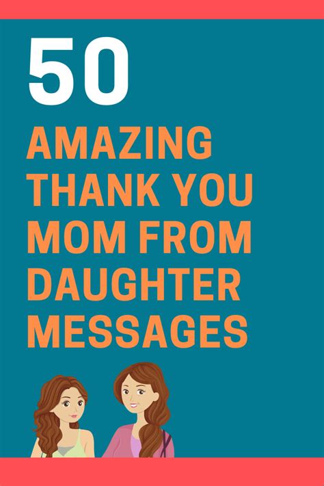 50 Thank You Mom From Daughter Messages And Quotes