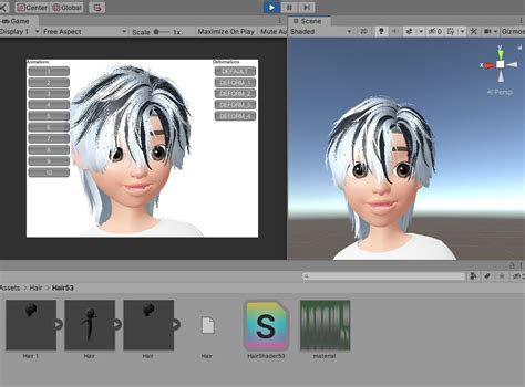 3D Model Hair Zepeto 3D Model Unity Prefab FBX Item 53 VR AR Low