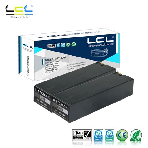 Lcl 970xl 970 Xl 970 (2-pack Black) Ink Cartridge Compatible For Hp ...