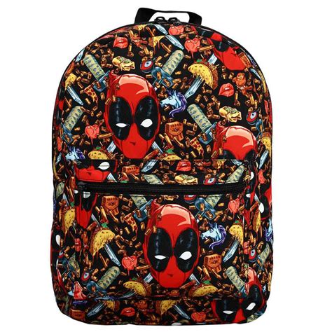 Product Image 0 For Deadpool Tacos And Katanas 15 Laptop Backpack