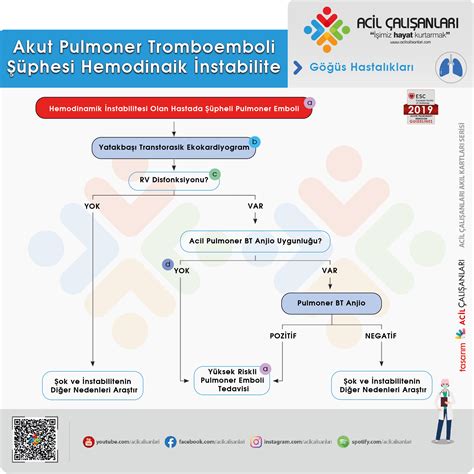 Pulmoner Emboli Kılavuzu Esc Ers 2019 Acil Çalışanları