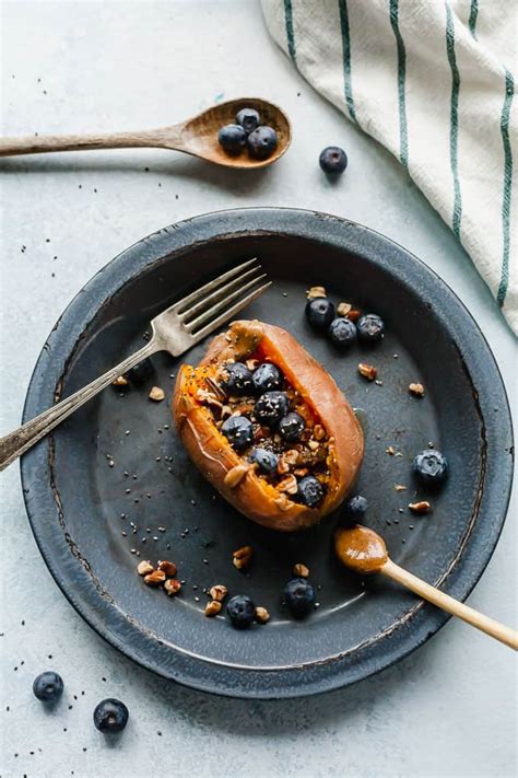 Vegan Instant Pot Breakfast Stuffed Sweet Potatoes The Live In Kitchen