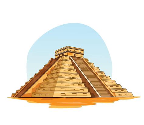 Piramide Mexico Dibujo