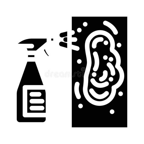 Mold Removal Home Maintenance Glyph Icon Vector Illustration Stock Vector Illustration Of