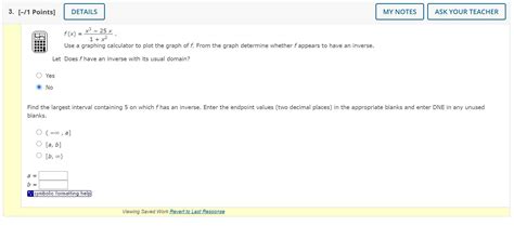 solved 3 [ 11 points] details my notes ask your teacher