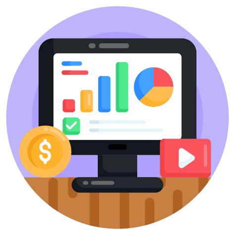 Online Analytical Generic Circular Icon