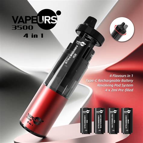 Eu Replaceable 4600 Puffs Pods Multiple Flavors Non Disposable 4 In 1