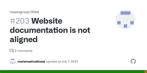 Website Documentation Is Not Aligned Issue Masesgroup Knet