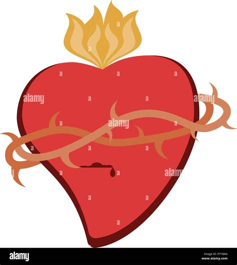 Catholic Sacred Heart Stock Vector Image And Art Alamy