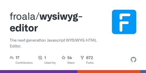GitHub Froala Wysiwyg Editor The Next Generation Javascript WYSIWYG HTML Editor