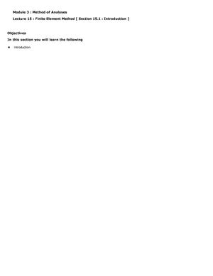 Basic Concept Of Fem Lecture Chapter 1 Introduction I Basic