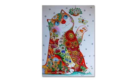 Up To 56 Off On Oxana Ziaka Bucolic Cat Can Groupon Goods