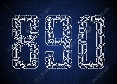 circuit board letters sign text communication vector sign text