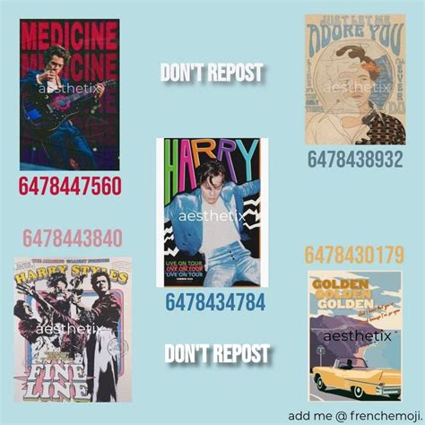 Harry Styles Bloxburg Decals Bloxburg Decals Codes Wallpaper Code Wallpaper Bloxburg