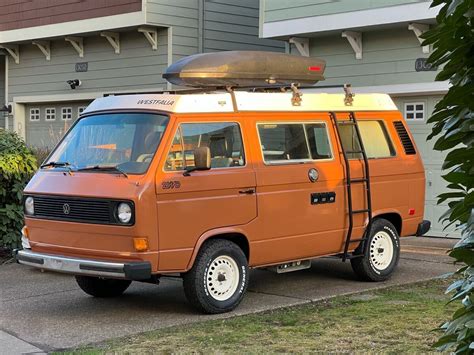 1982 Volkswagen Vanagon Orange Rwd Automatic Westfalia Subaru 2 5l Swap