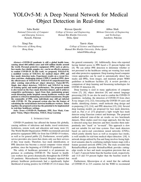 pdf yolov5 m a deep neural network for medical object detection in