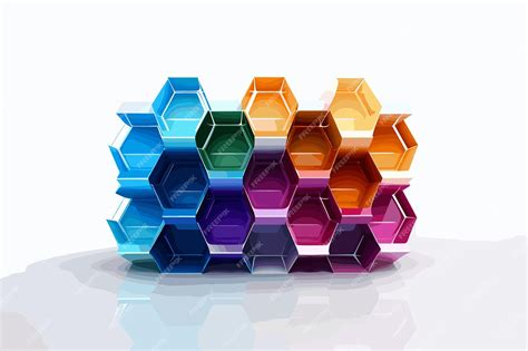 Premium Vector 3d Computer Generate Gel Cubes Of Various Colors
