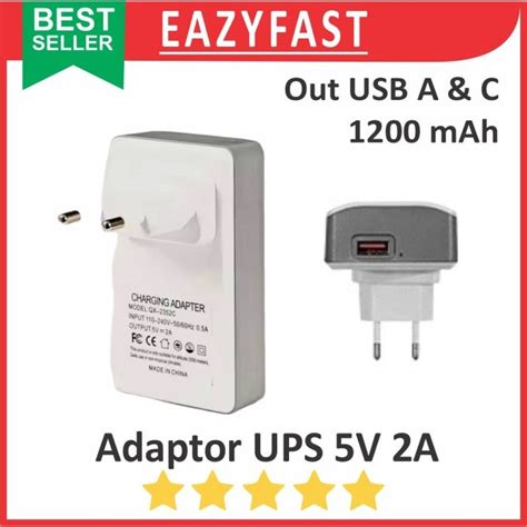 Jual Adaptor Ups Mini Portable 5v 2a Usb Cctv Router Wifi Power Backup 5 V Volt 2 A Baterai