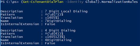Skype For Business Online Update Normalization Rules Using Powershell