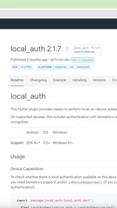 Flutter Face Idfingerprint Ios And Android Youtube