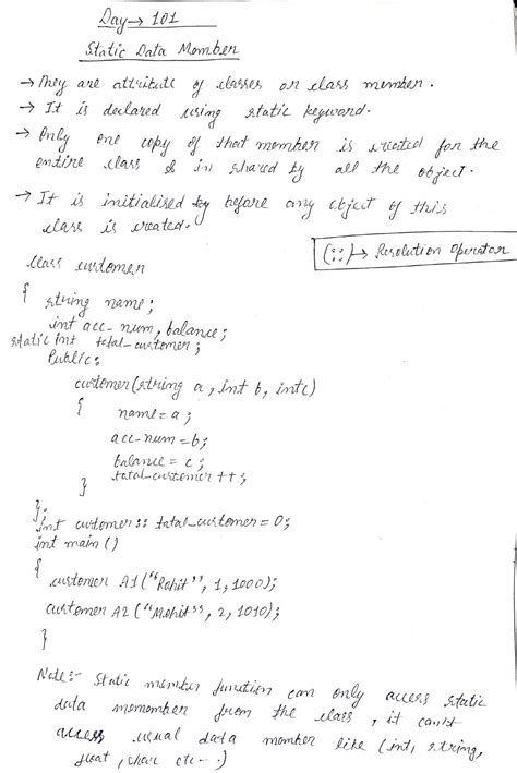 Day 101 Of Dsa Challenge Exploring Static Data Members Nitin Singh Posted On The Topic Linkedin