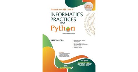 Informatics Practices With Python Textbook For Cbse Class 11 By Preeti