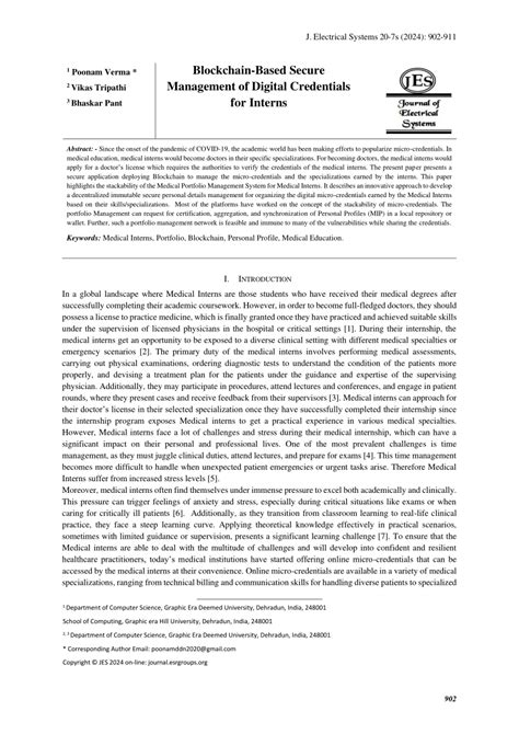 pdf blockchain based secure management of digital credentials for interns
