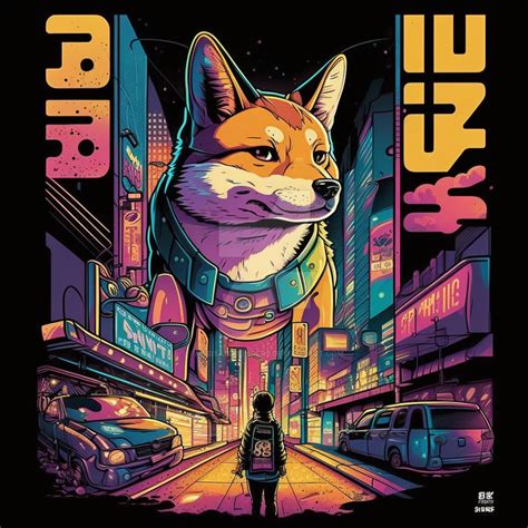 Synthwave Shiba Inu By Wabisabiwonders On Deviantart