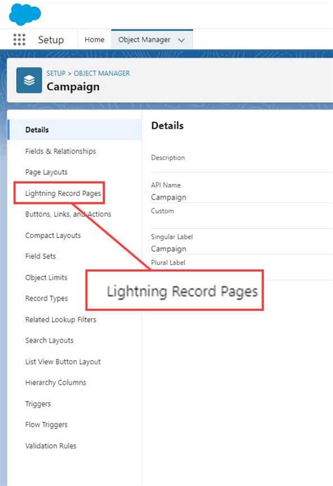 How To Activate A Record Page In Salesforce Lightning